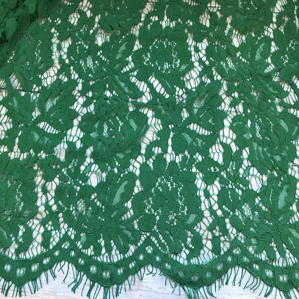 Green Lace Fabric - Etsy