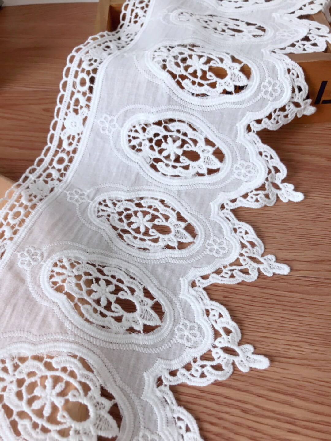 Retro Style Cotton Lace, off White Lace Trim, Skirt Trim Lace, Home ...