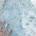 Light Blue Snowflake Fabric Colorful Sequins Embroidery Mesh Fabric for ...