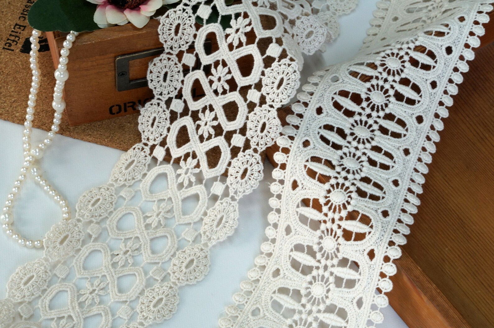 Beige Cotton Crochet Lace Trim for Boho Dress Collars - Etsy