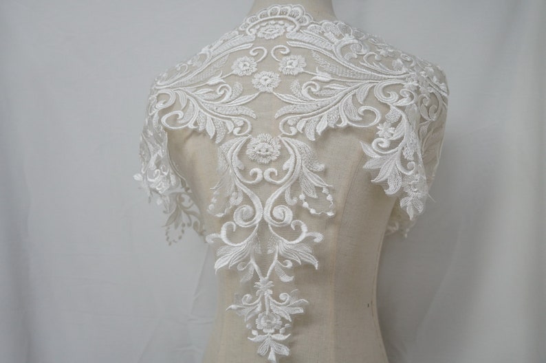 Baroque Style Lace Ivory Embroidered Lace Trim for Wedding - Etsy