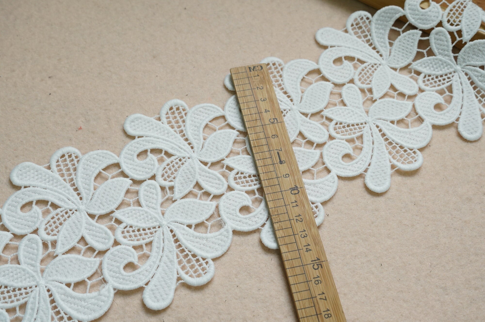 Venice Lace Circle Trimming Lace White Flower Lace Trim for | Etsy