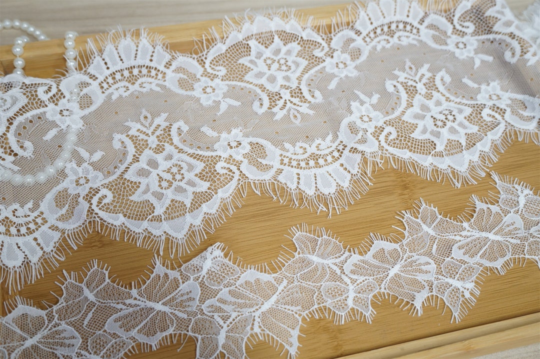 Soft Chantilly Lace, Retro Scalloped Lace, Floral Eyelash Trimming ...