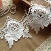 White Venice Rose Lace Trim Wedding Dress Lace Trim Bridal - Etsy