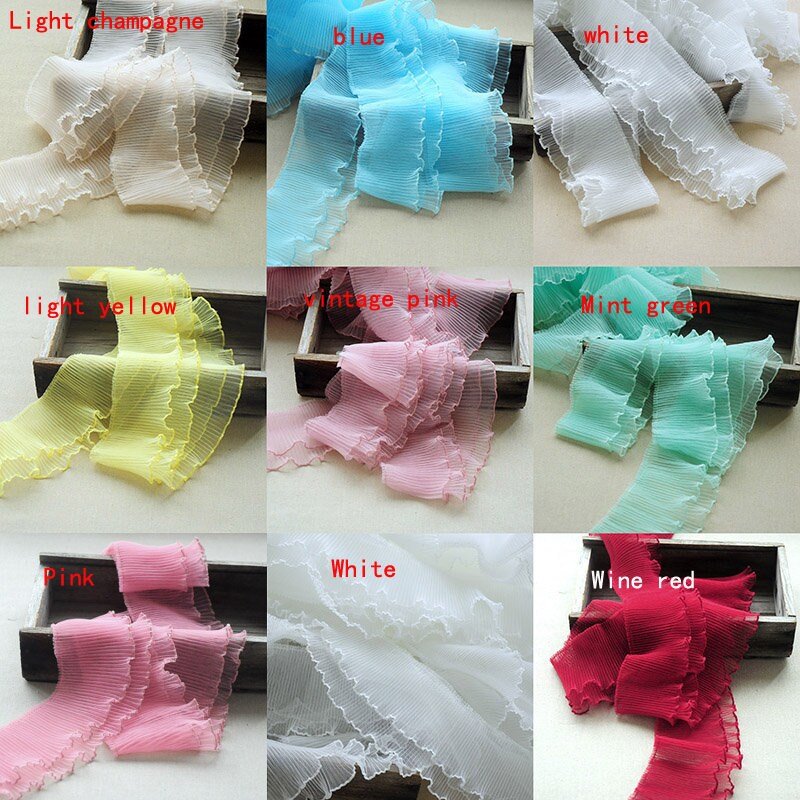 Ruffled Lace Trim Assorted Colors Double Ruffled Ace Doll | Etsy