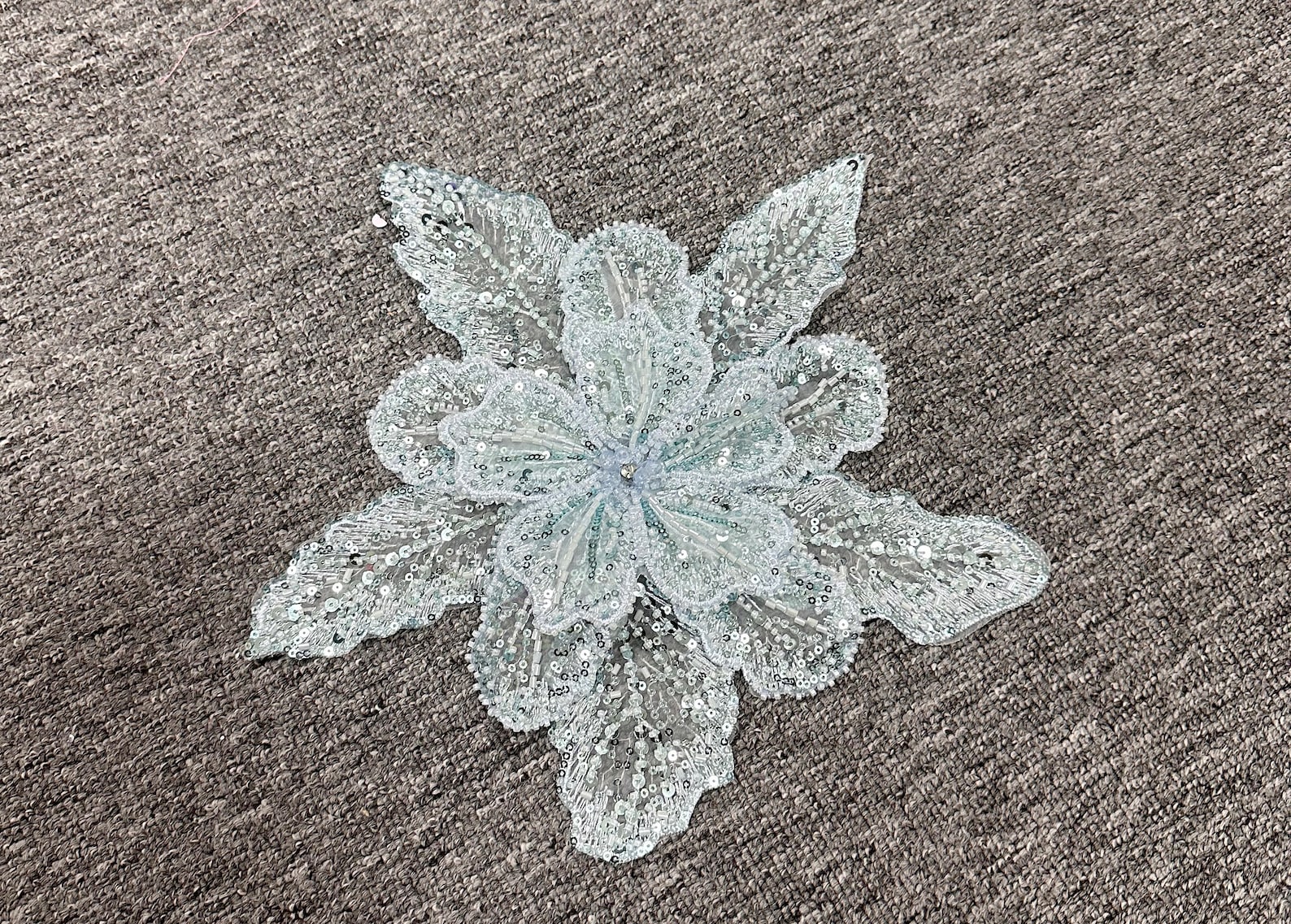 GOLD 3D Flower Appliqué for Lyrical Costumes, Ballet, Illusion Gowns ...
