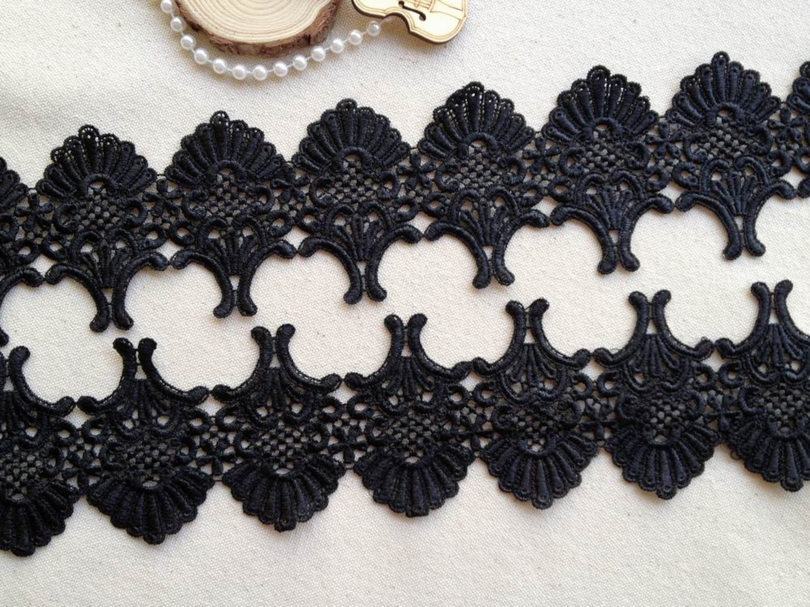 Gorgeous Black Venise Lace Trim Vintage Victorian Lace for - Etsy