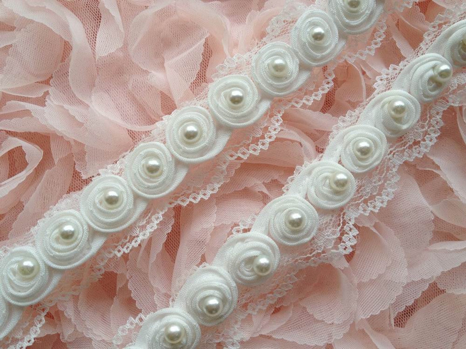 Vintage White Pearl Lace Wedding Bridal Pearl Lace Newborn - Etsy