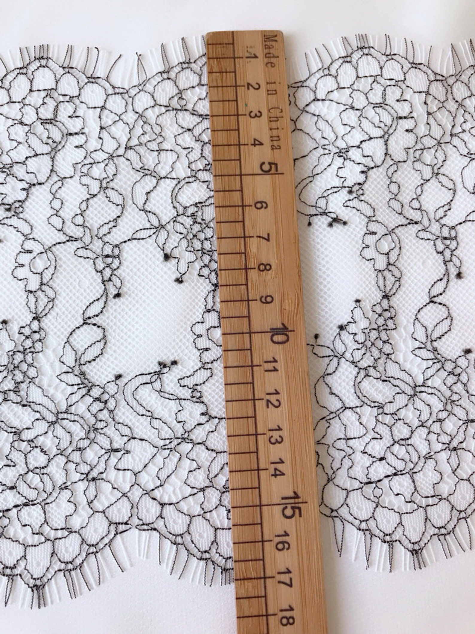 Two-tone Lace Trim Soft Chantilly Bridal Lace Exquisite - Etsy