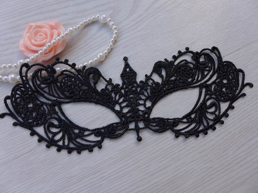 Beautiful Crown Mask Black Lace Mask Masquerade Ball Mask - Etsy