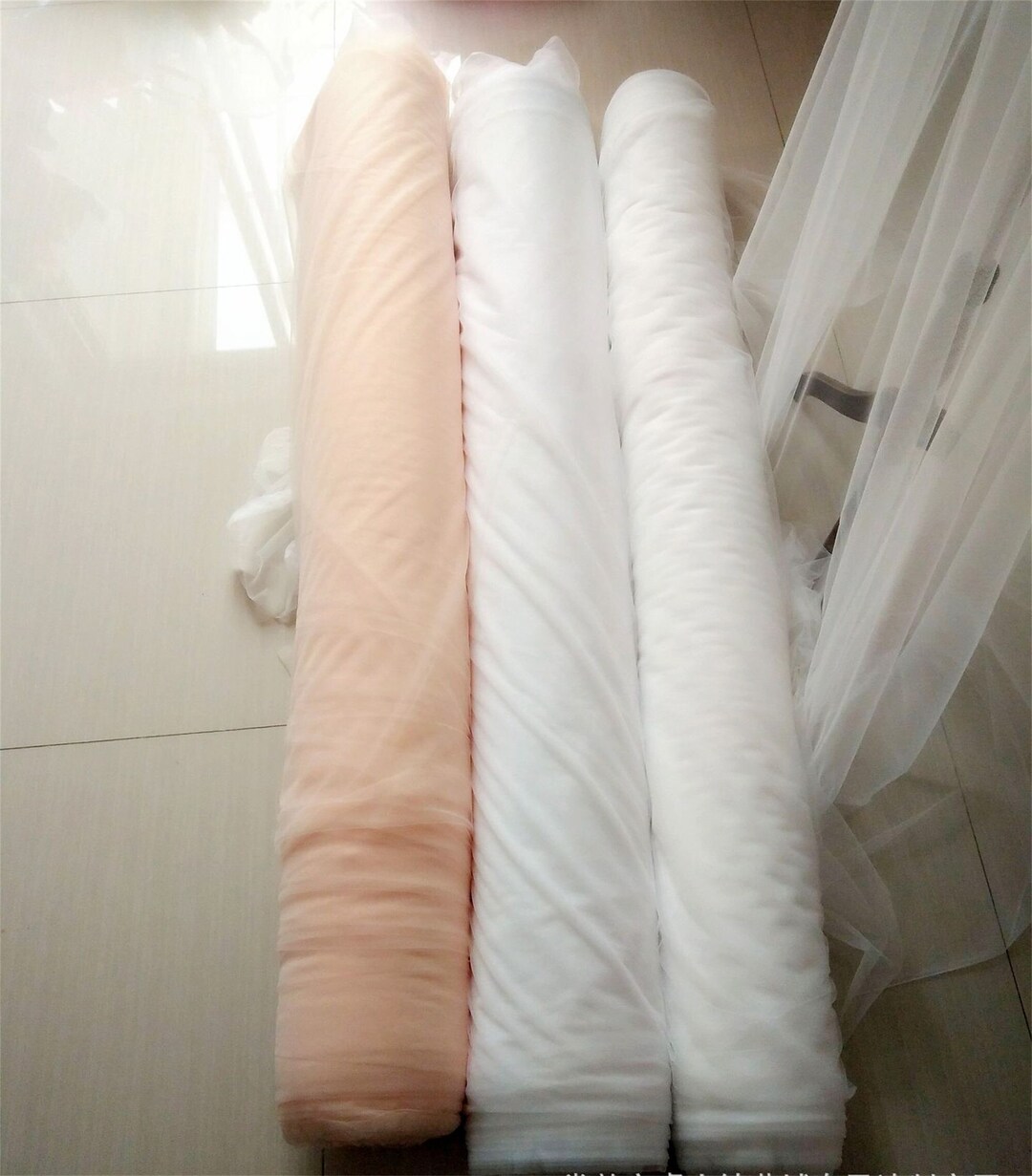 Stretch Bridal Tulle Fabric, Soft Illusion Mesh Fabric by the Yard ...