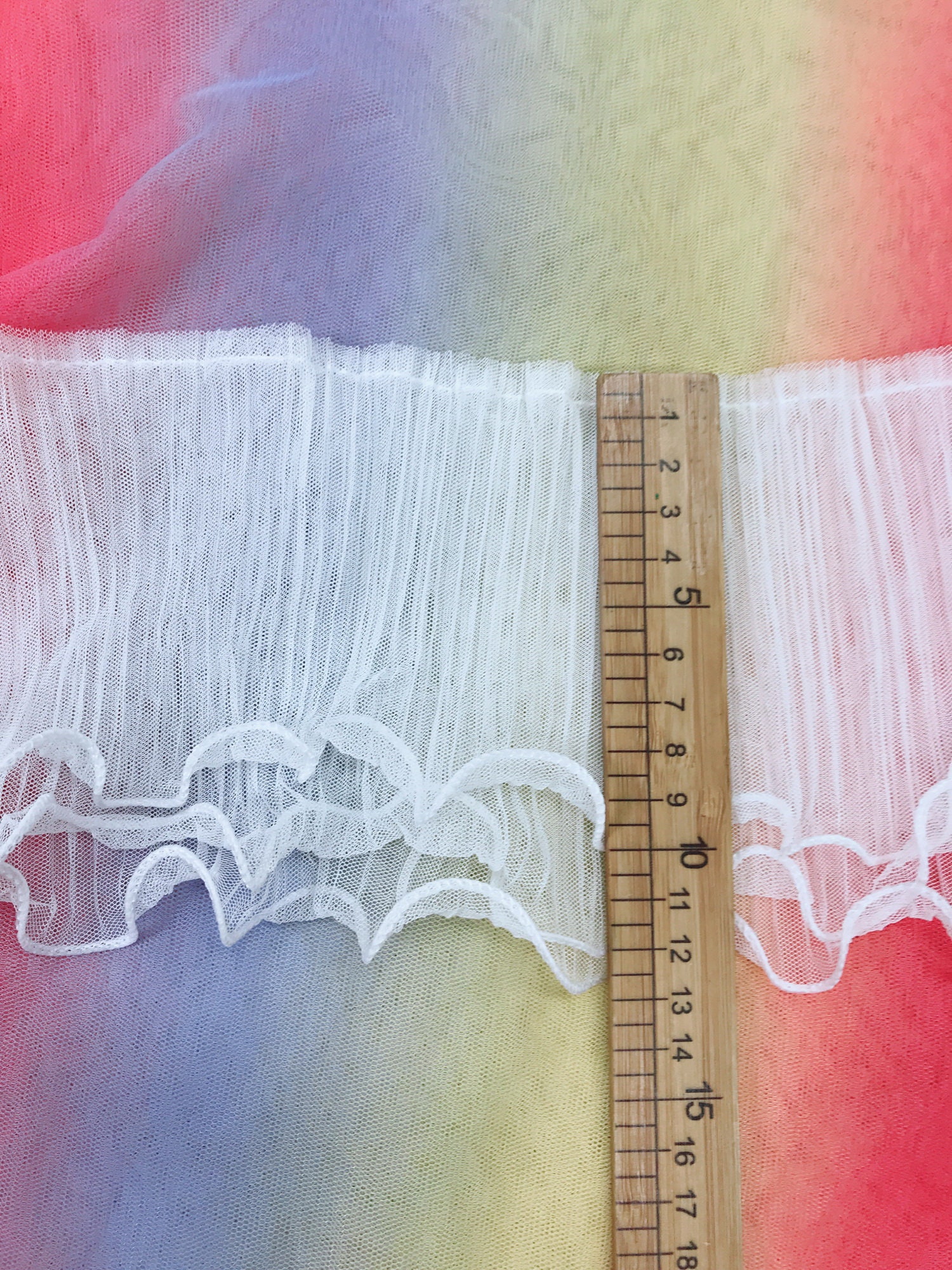 Multi-layered Ruffled Trim Off white Stretch Ruffled Lace | Etsy