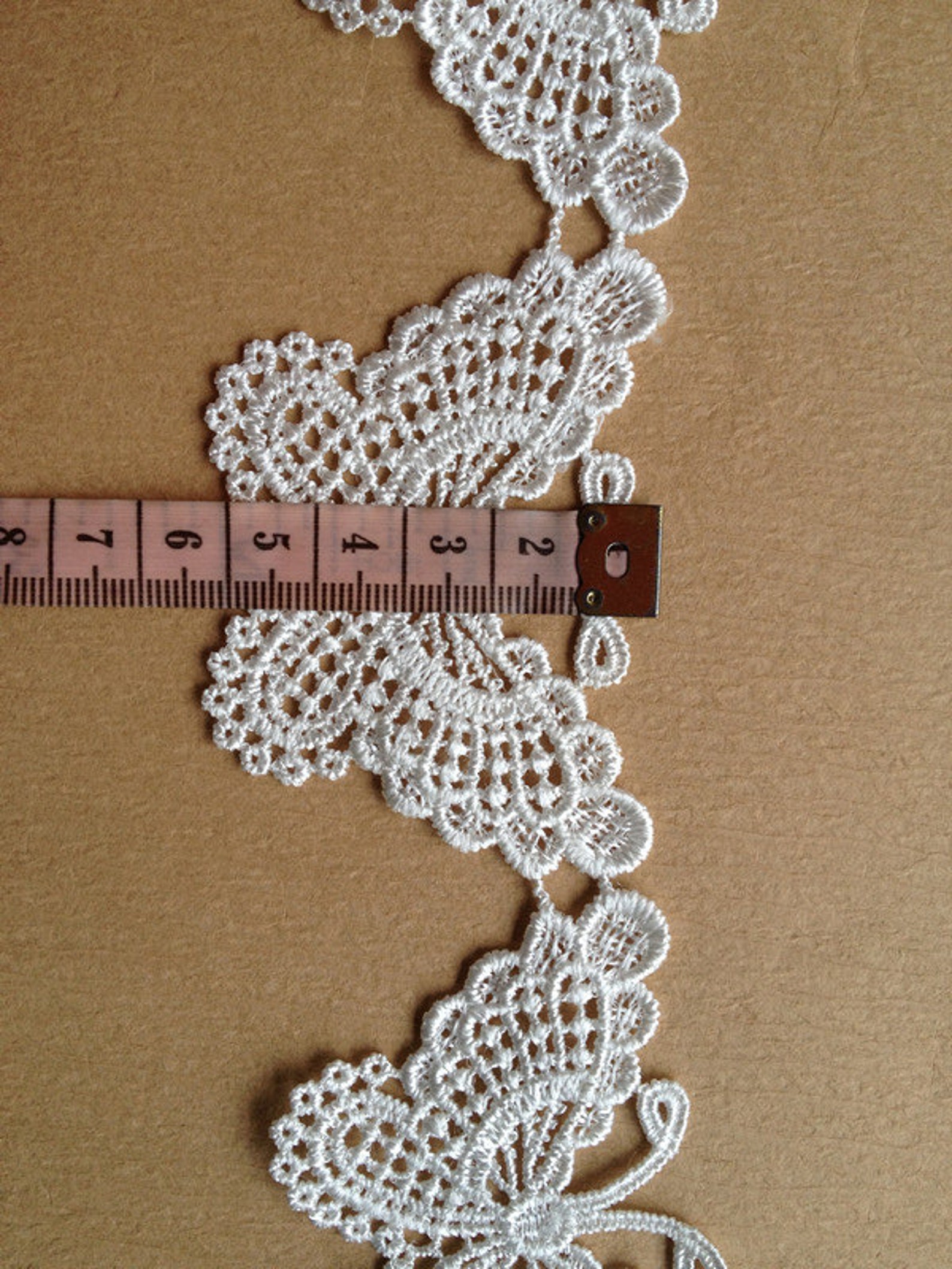 SALE White Lovely Butterfly Lace Trim Venice Lace Butterfly - Etsy
