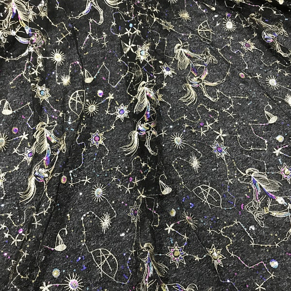 Constellation Fabric - Etsy