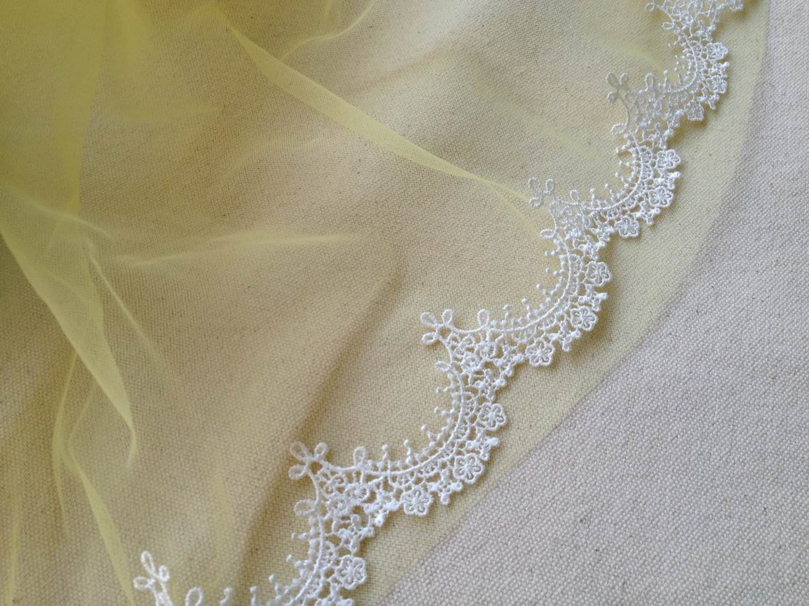 Ivory Lace Trim Victorian Lace Ivory Bridal Veils Lace | Etsy