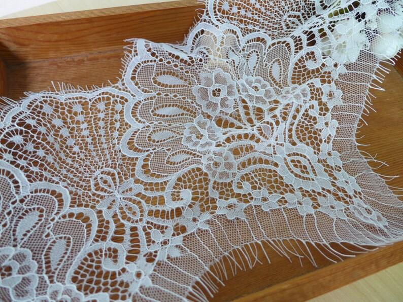 Romantic French Chantilly Lace in off White for Wedding Gown, Bridal ...