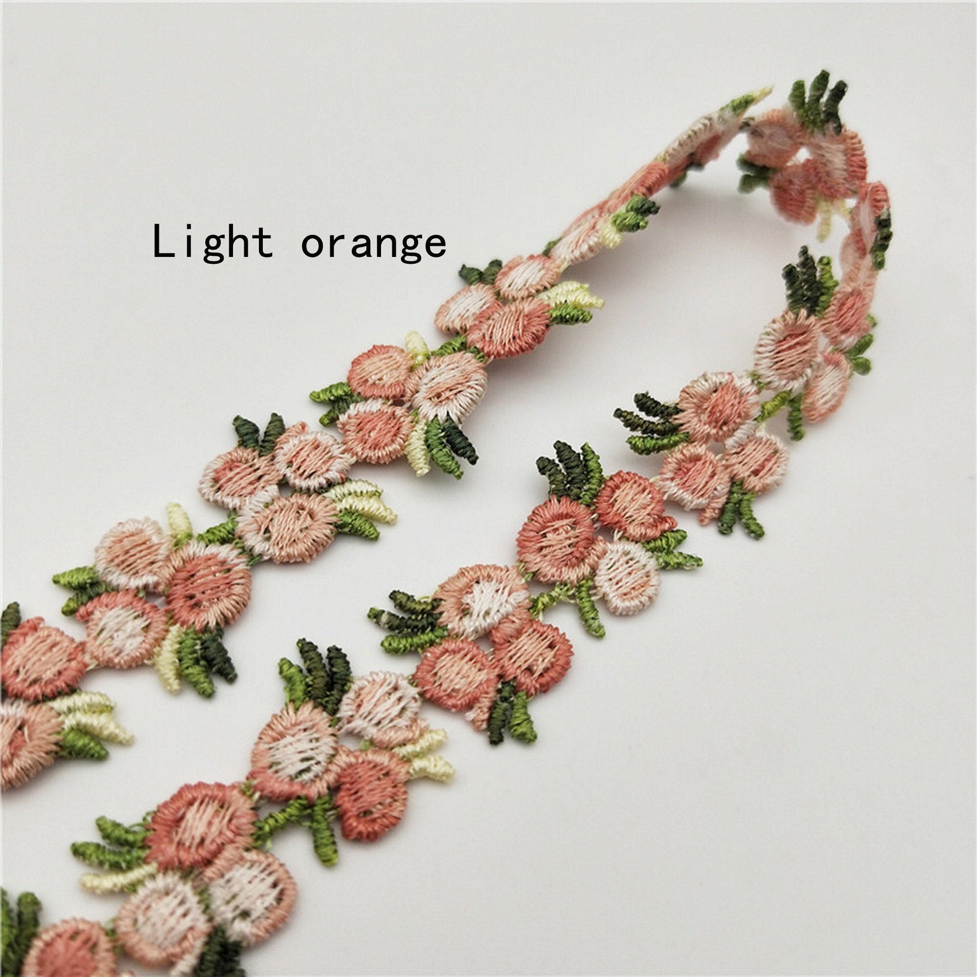 Delicate Floral Rococo Cherry Trim, Vintage Style Embroidered Lace ...