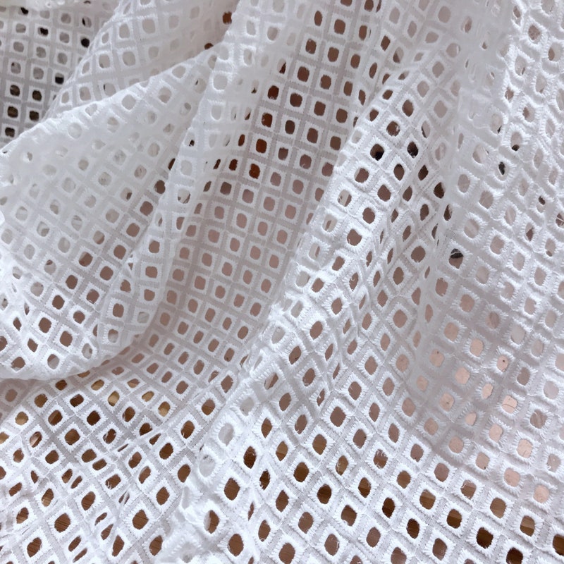 Cotton Eyelet Fabric - Etsy