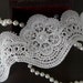 Vintage White Lace Trim, Retro Rococo Lace, Scalloped and Circle Design ...