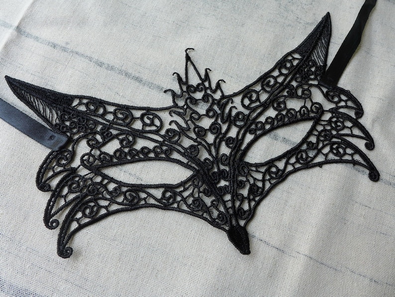 Sexy Black Fox Mask for Masquerade Wedding Carnival Party - Etsy