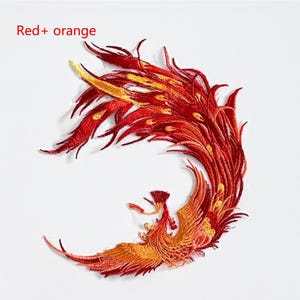 Gorgeous Bird Phoenix Applique Embroidered Sewing Lace Applique Patch ...