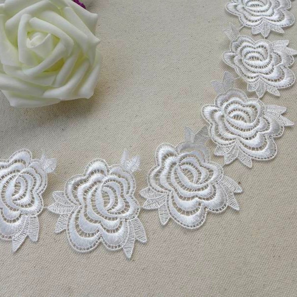 Rose Lace Applique - Etsy