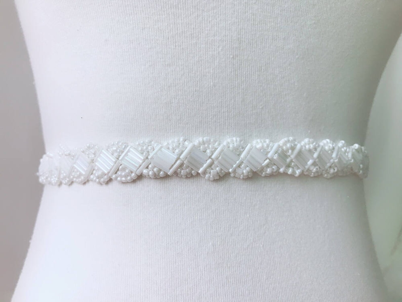 Wedding Beaded Trim in White for Bridesmaid Gown Baby - Etsy
