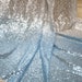 Sparkle Sequin Fabric Silver and Sky Blue Sequins Embroidered - Etsy
