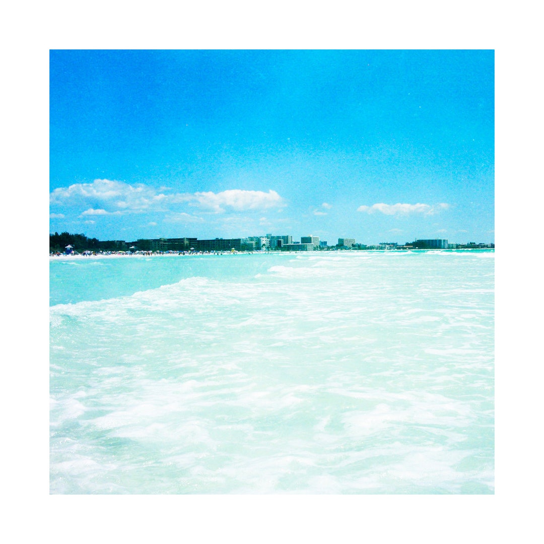 Florida Beach Art, Large Ocean Art, Wave Photography, Tropical Water ...