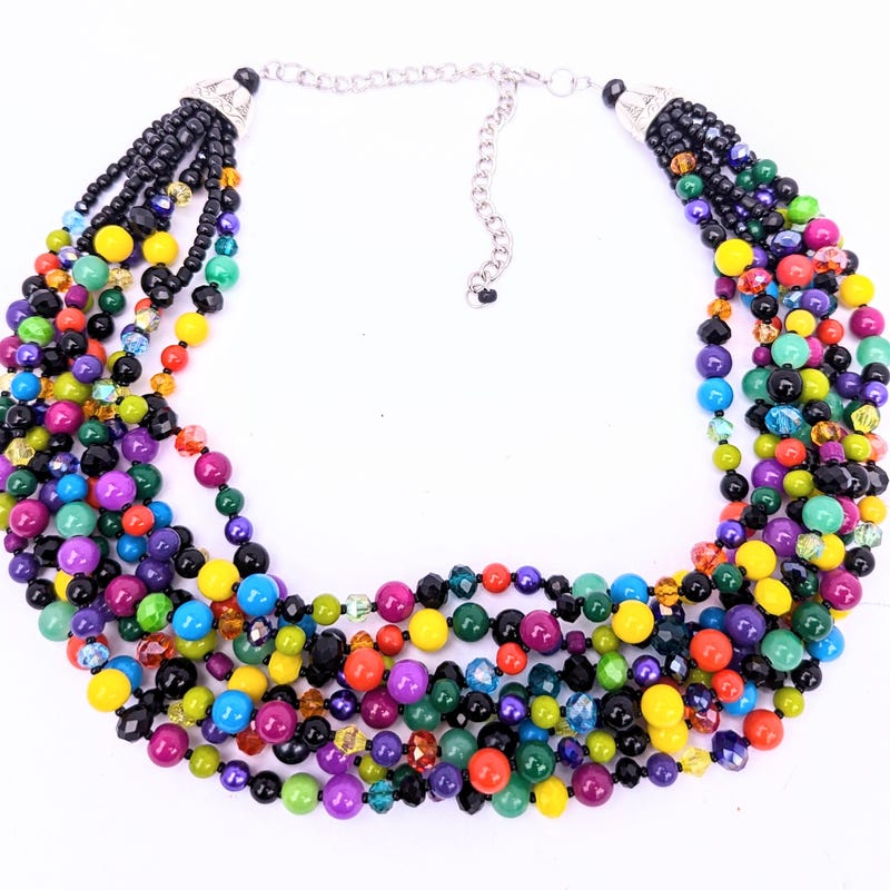 Colorful Necklace - Etsy