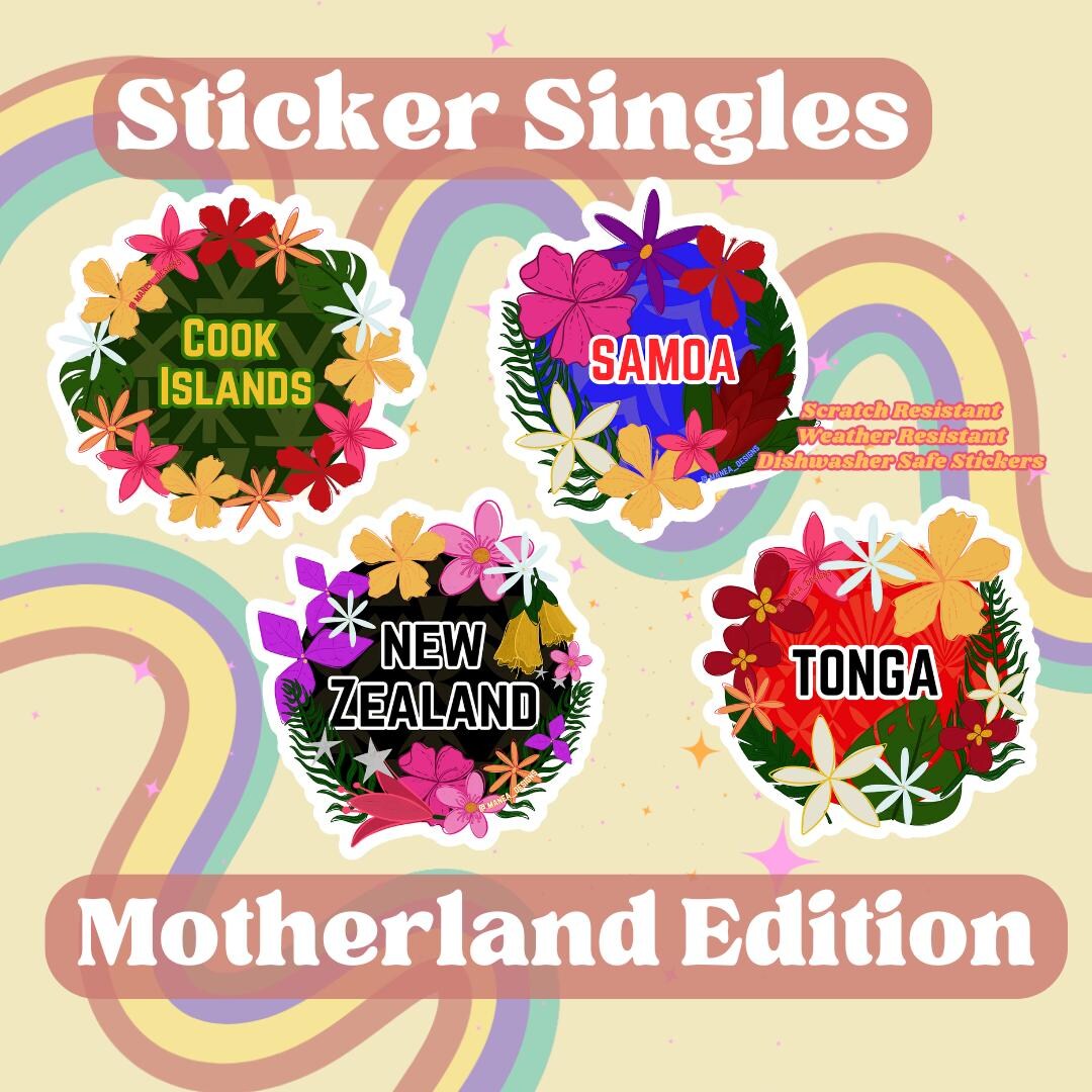 Motherland Series Polynesian Country Stickers - Etsy