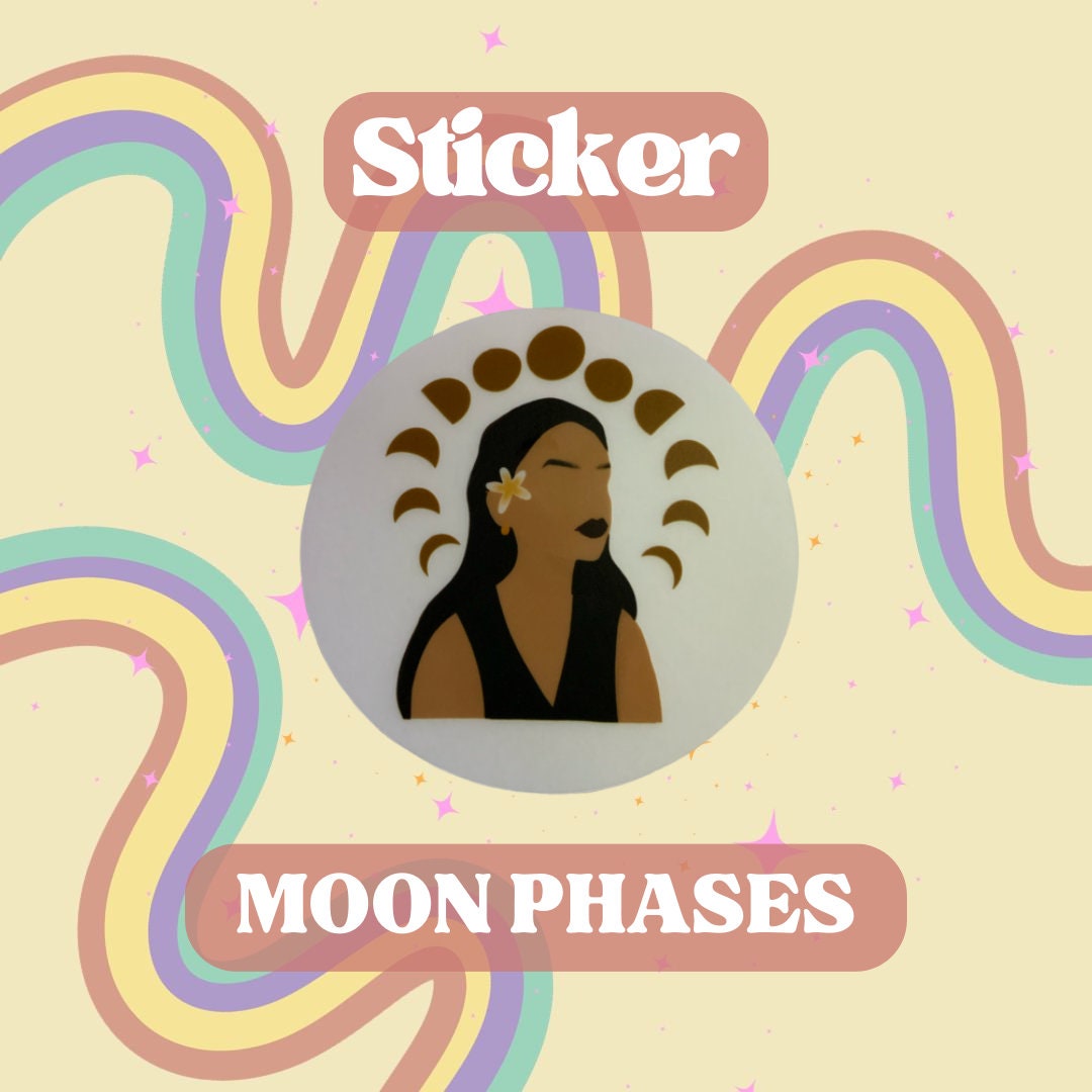 Moon Phases - Sticker - Etsy