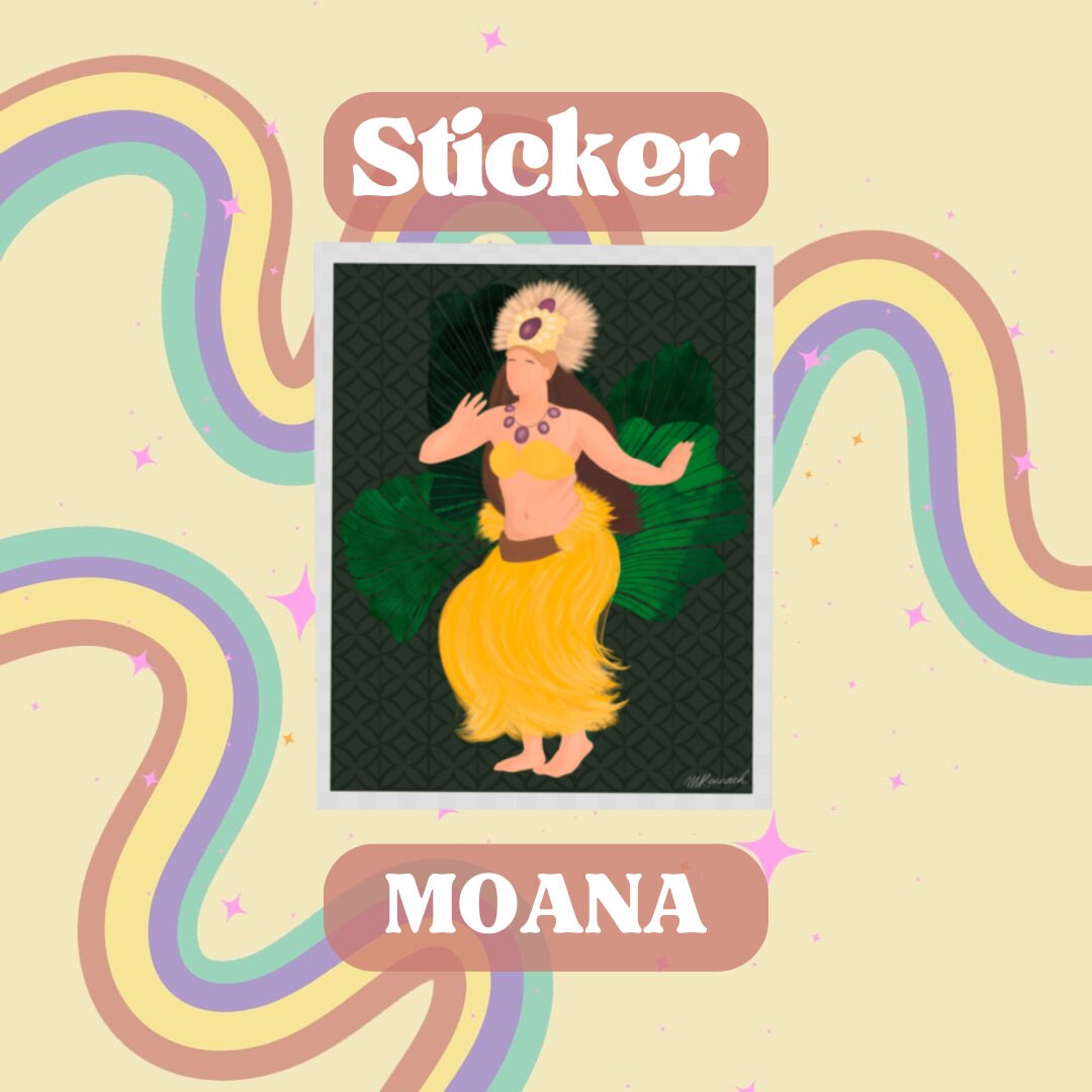 Moana Dancer - Sticker - Etsy
