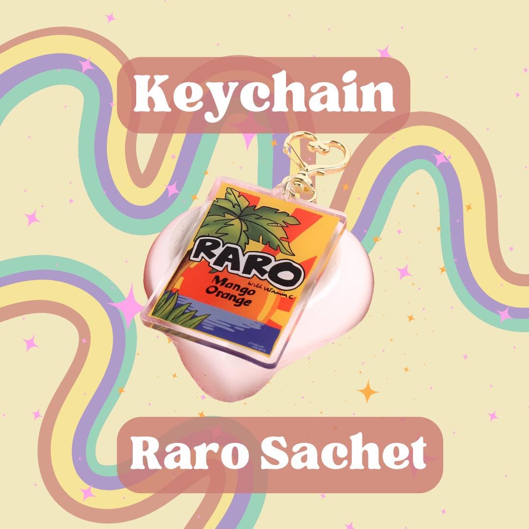 Raro Sachet Mango Orange Keychain Bag Charm - Etsy