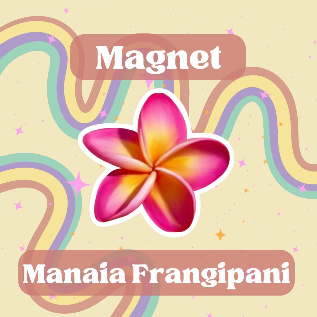 Manaia Frangipani Tipani Plumeria Flower Magnet - Etsy
