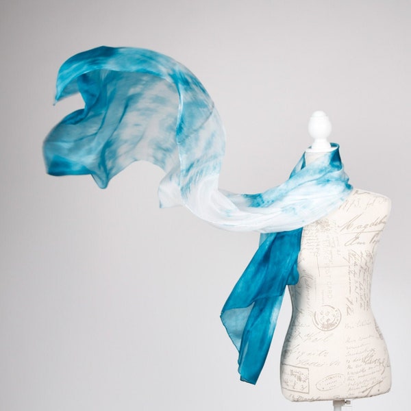 Teal Blue Scarf - Etsy