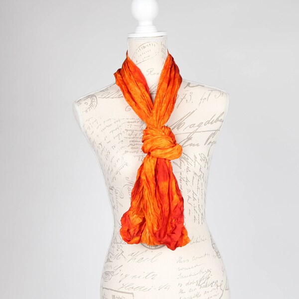 Burnt Orange Scarf - Etsy