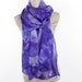 Violet Silk Scarf / Mauve Silk Shawl / Large Purple Silk Sarong / Hand ...