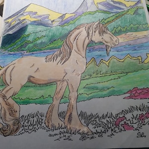 Unicorn Sentinal Coloring Page Digital Download - Etsy