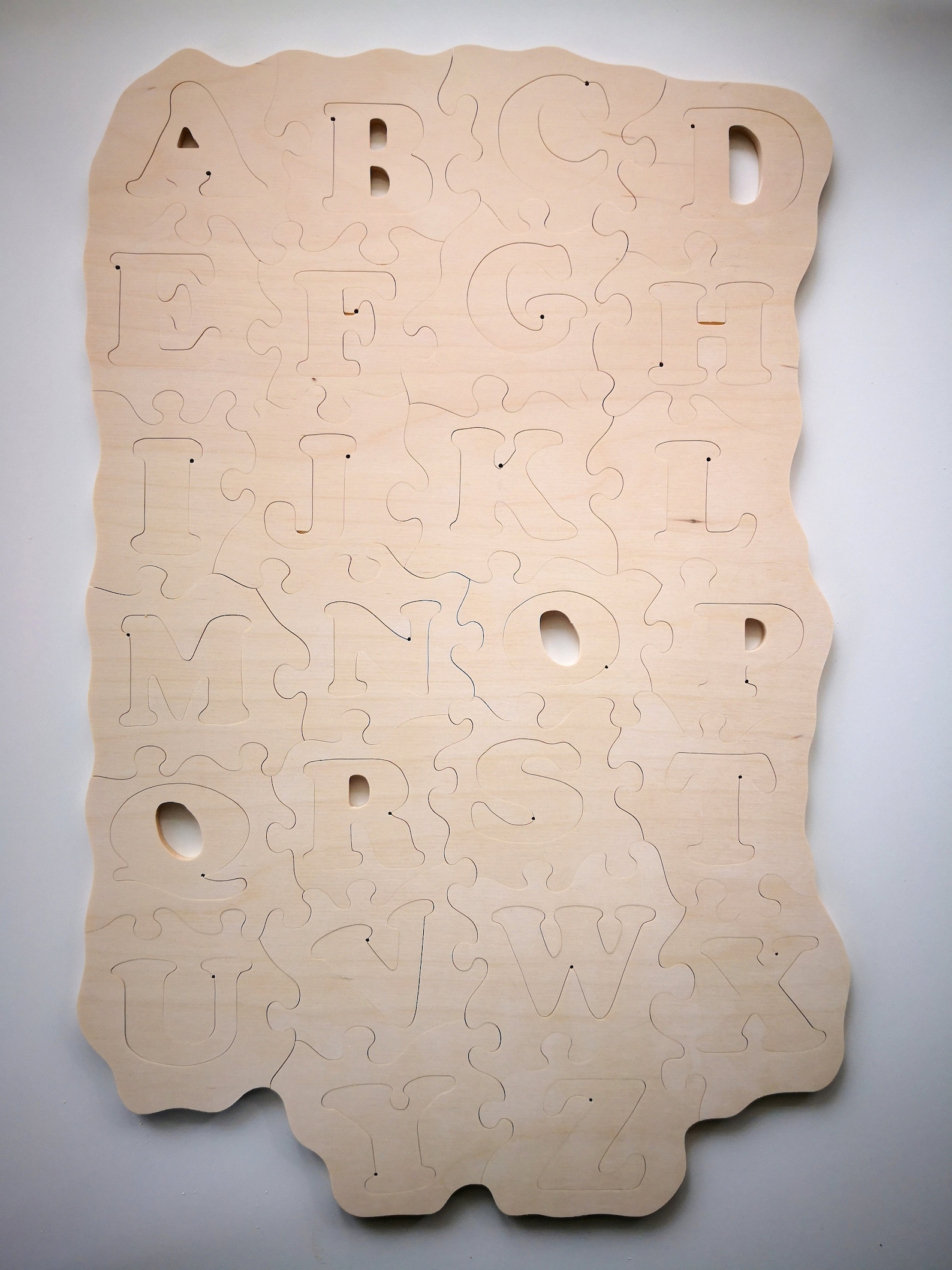 Jigsaw Puzzles, Alphabet Puzzle, Wooden Montessori Toys, Coloring, - Etsy