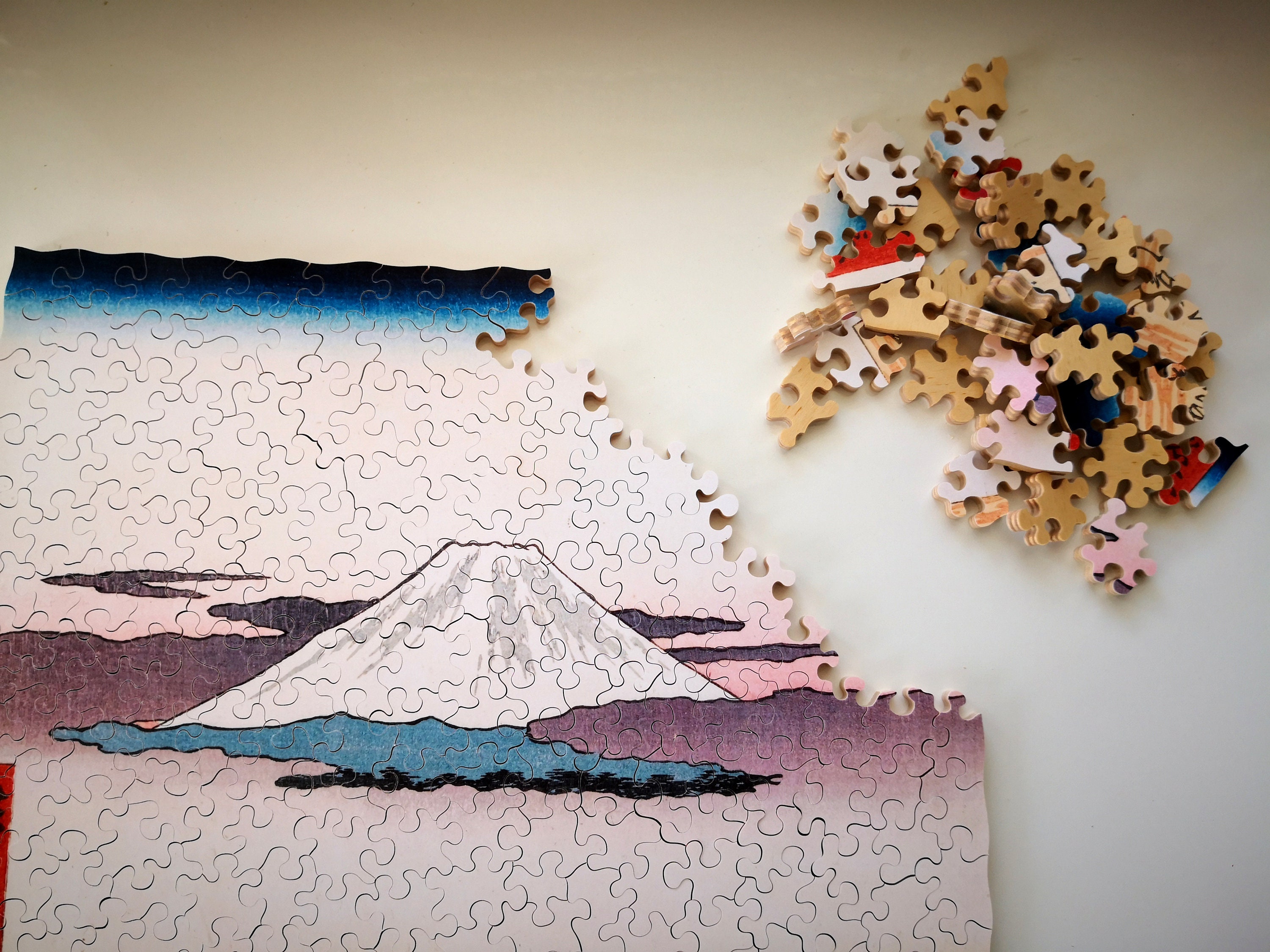 Japanese Wall Art Jigsaw Puzzle Japanese Print 100 Famous | Etsy