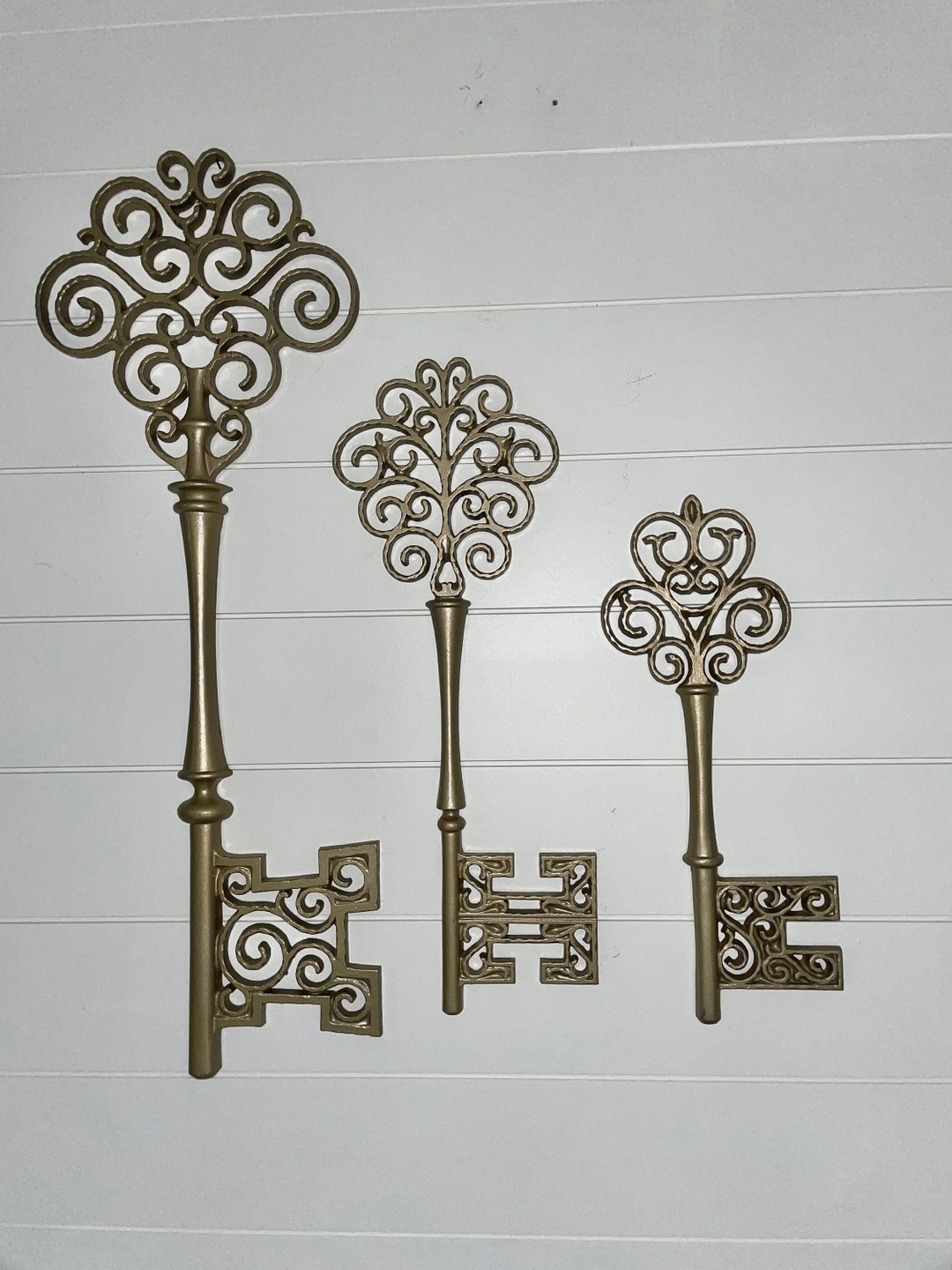 Mid Century Sexton Metal Keys Set - Etsy