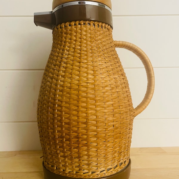 Wicker Pitcher - Etsy