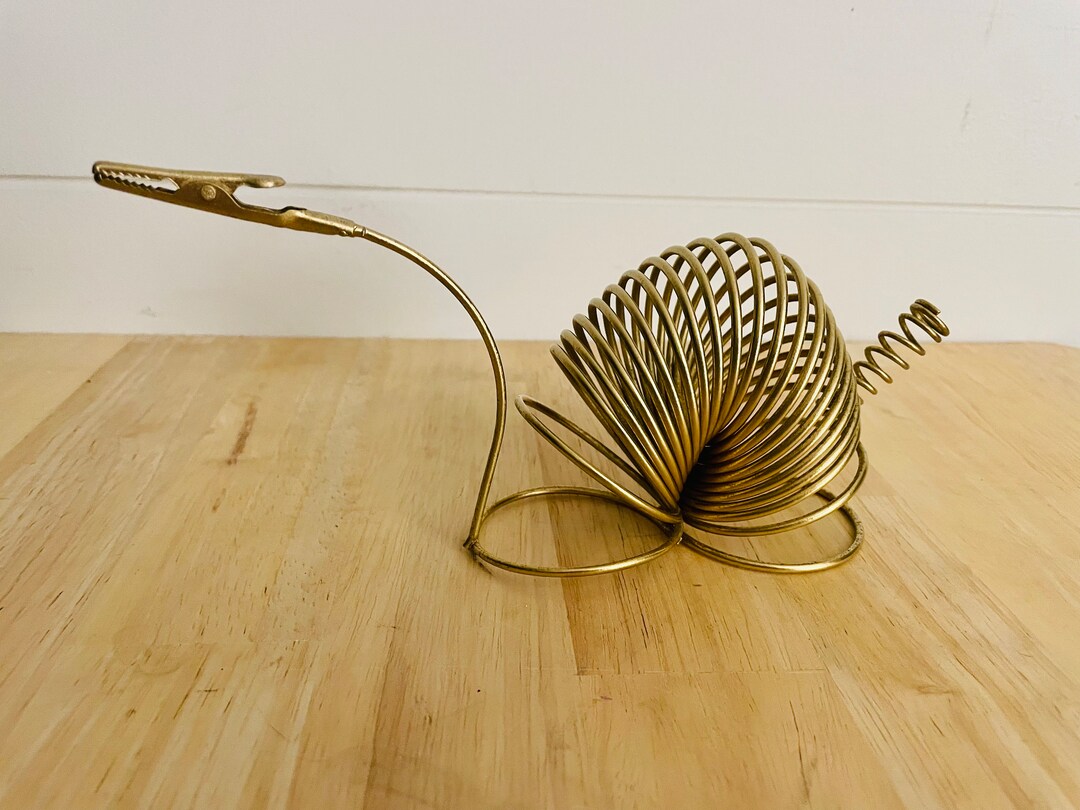 Mid Century Coil Memo Note Holder Dinosaur - Etsy