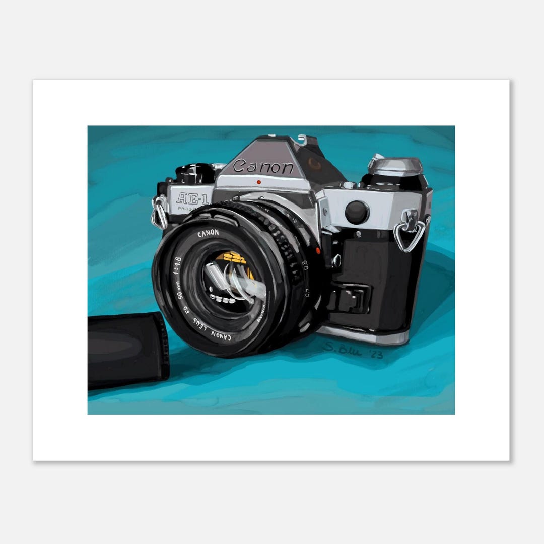 Canon Camera | Realism Fine Art Print | Original Digital Art - Etsy