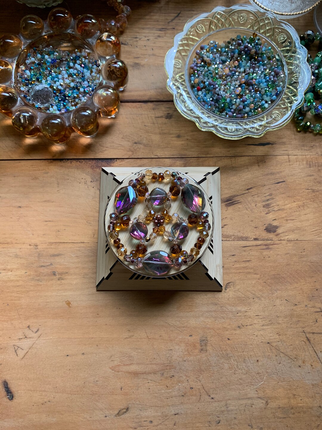 Solar-powered Spinning Crystal Beads. Makes Colorful Sunlight Orbit ...