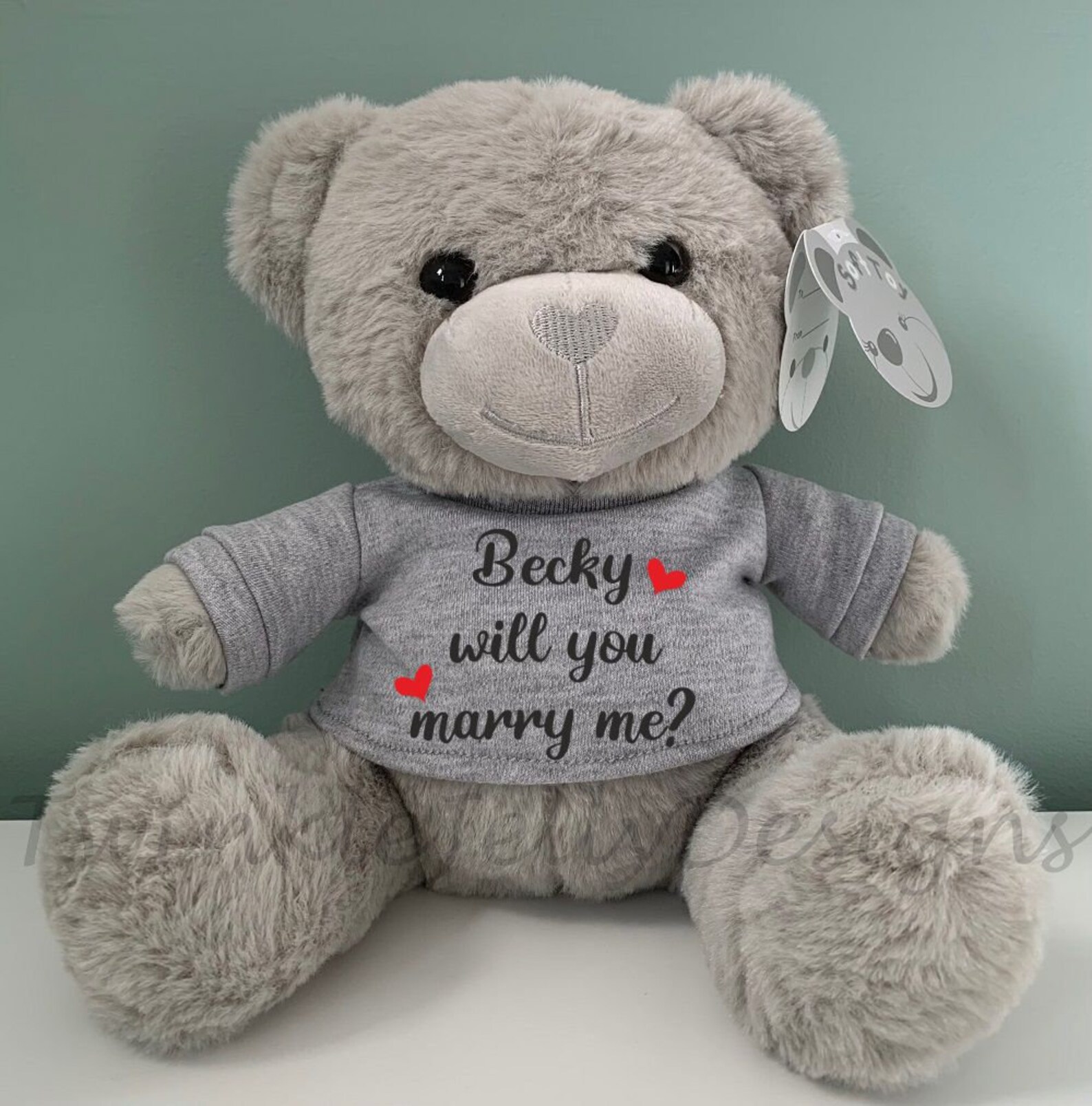 Personalised will you marry me Teddy Bear proposal | Etsy