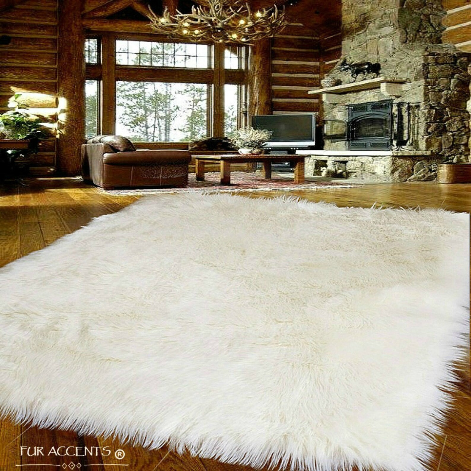 Shaggy Faux Fur Area Throw Rug Fake Sheepskin Shag Pelt - Etsy