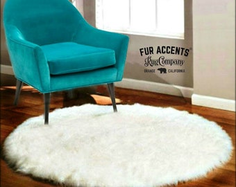 Round Plush Rug - Etsy