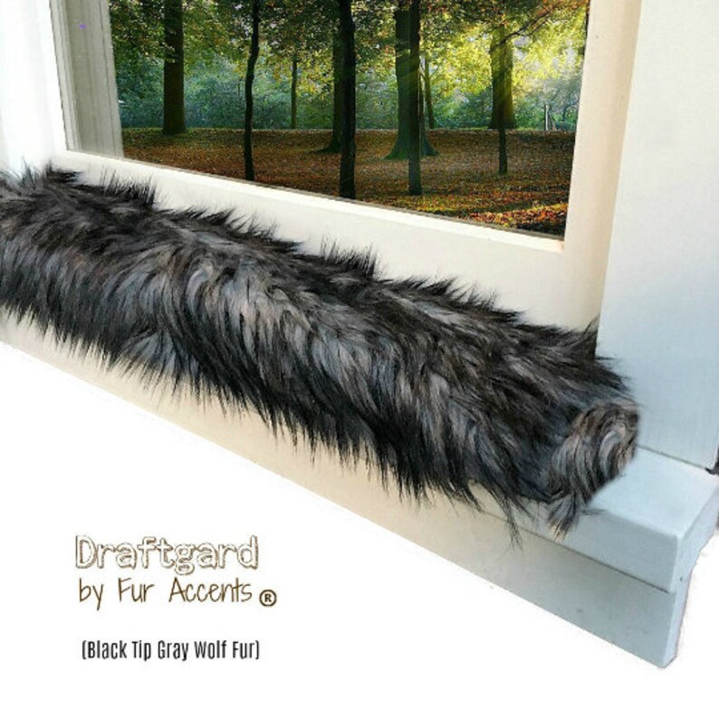 Fur Accents Luxurious Faux Fur Door and Window Draft Stoppers - Etsy